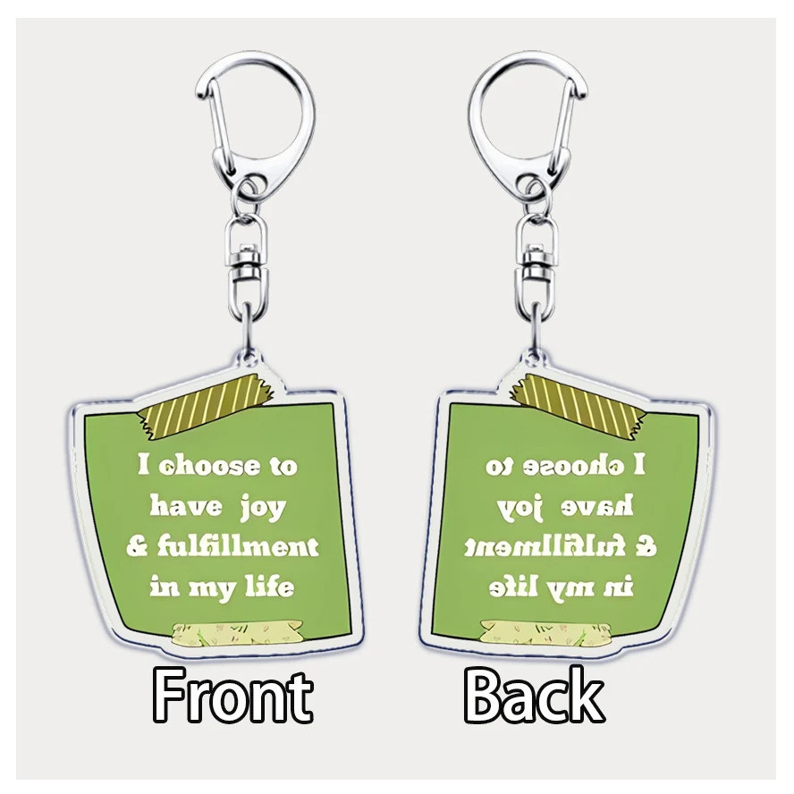 46 Styles Inspirational Quote Keychains Keyring for Accessories Bag ...