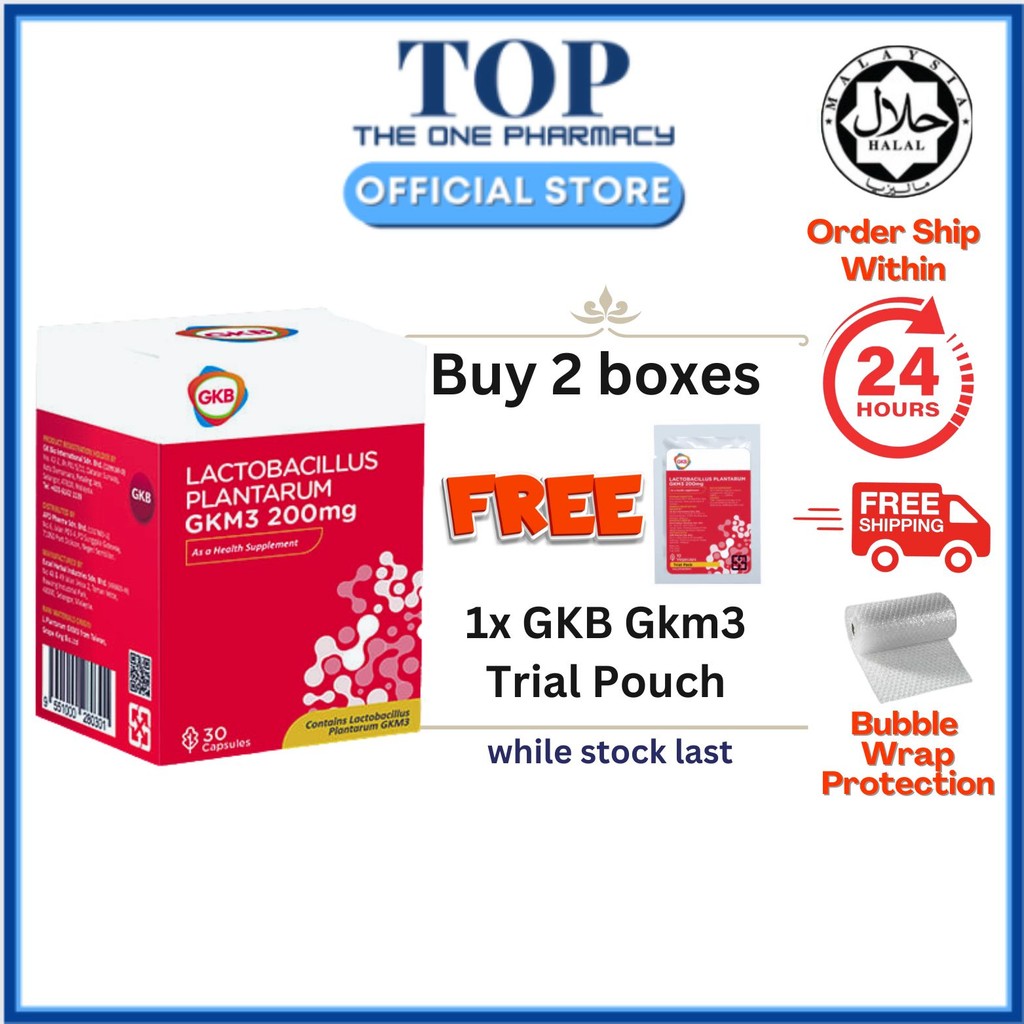 [1 BOX] GKB Lactobacillus Plantarum GKM3 200mg 1box 30's | Lose Belly ...