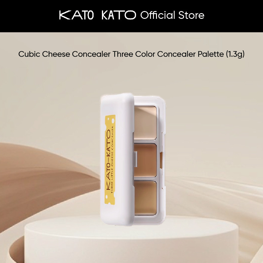 KATO-KATO Cubic Cheese Concealer Three Color Concealer Palette Katokato ...