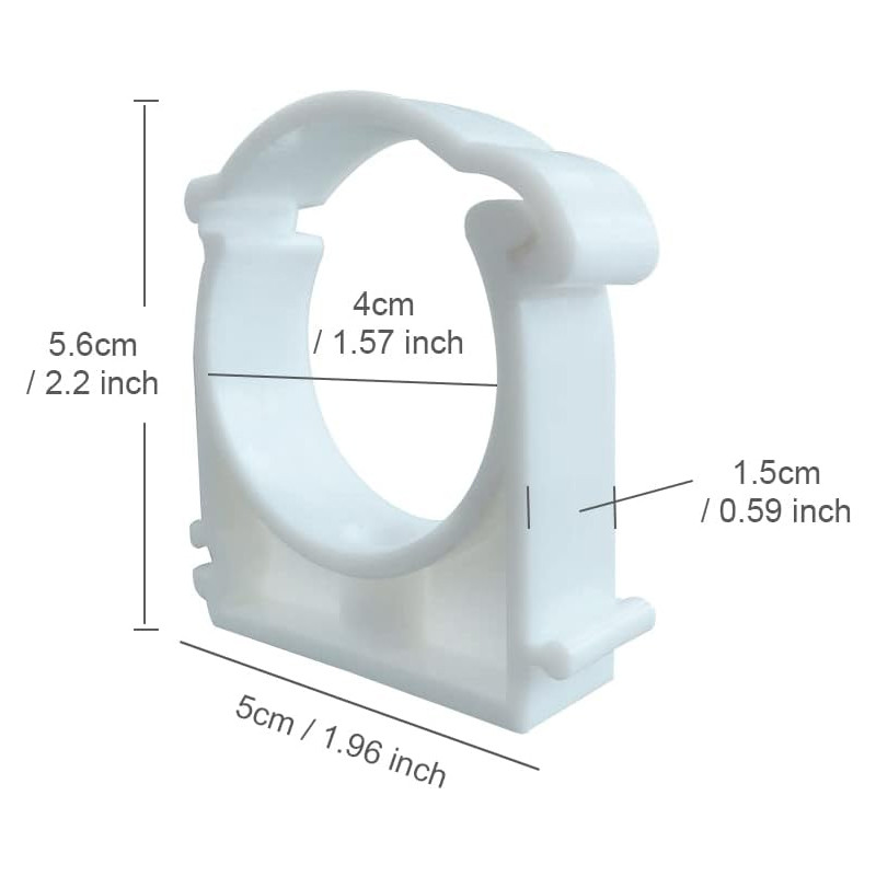 PPR Fittings PVC Clamp Pipe Clip Pipe With Lock Without Lock Sizes 1/2 ...
