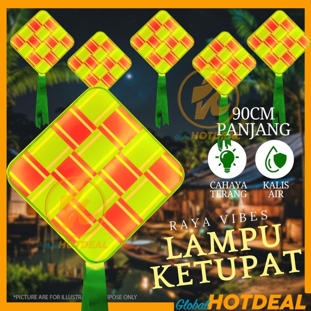 2025 Lampu Ketupat Besar Warna Warni Lampu Liplap Lampu Raya Aidilfitri ...