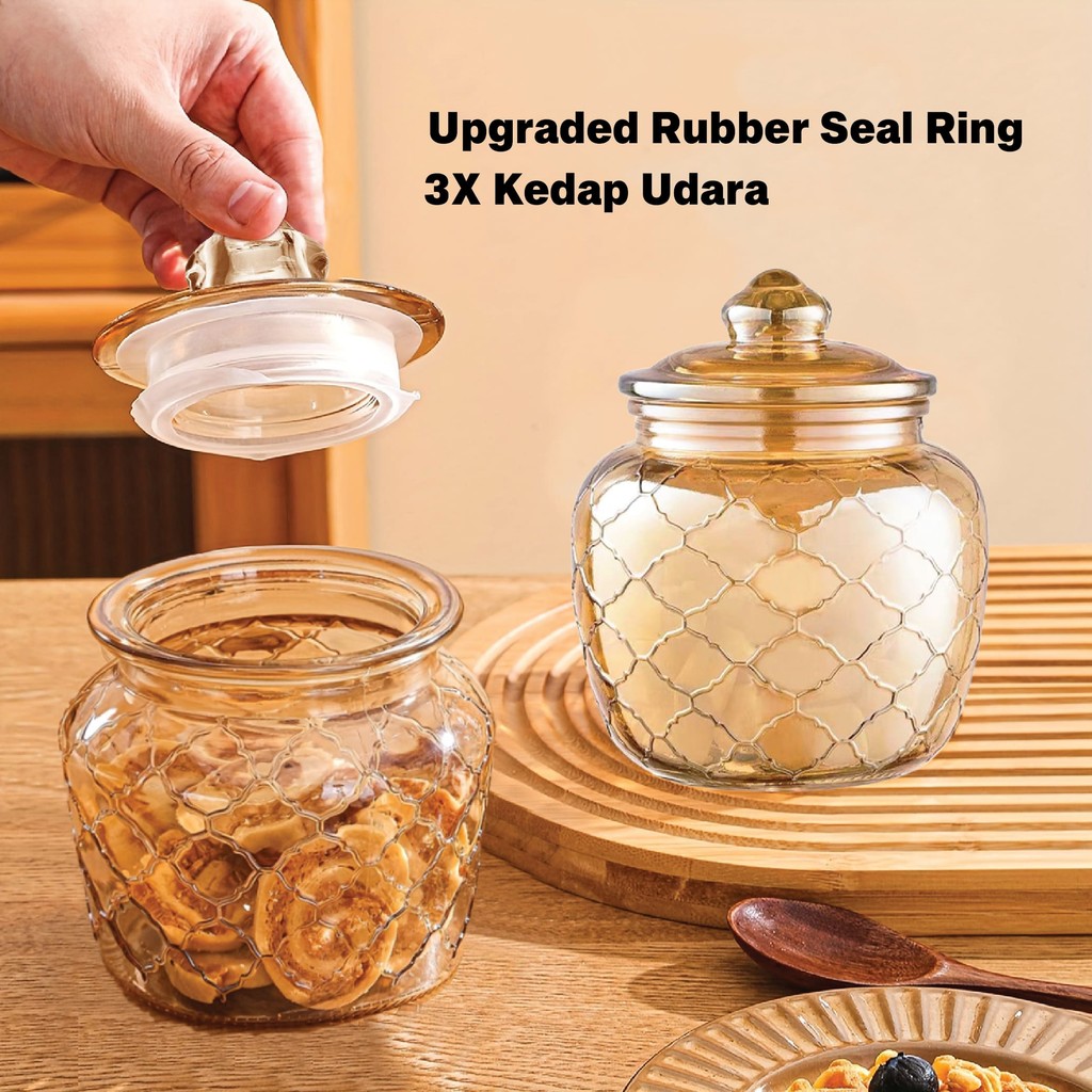 Set Balang Kuih Raya Kedap Udara Bekas Kuih Raya Set Viral 2025 Jar ...