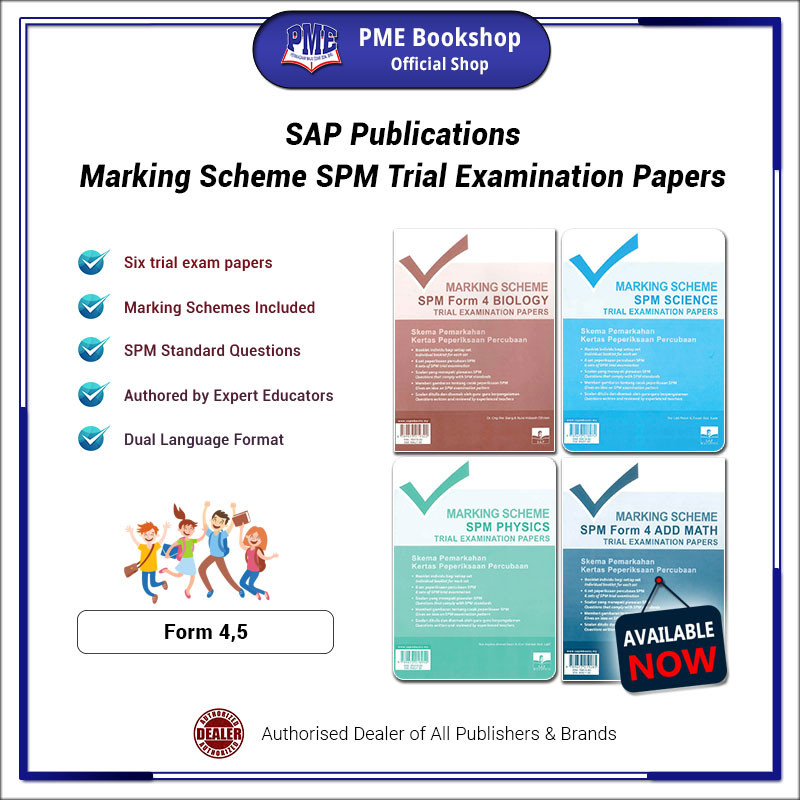 【PME Bookshop】 (2024) SAP Publications: Marking Scheme SPM Form 5 / Pra ...
