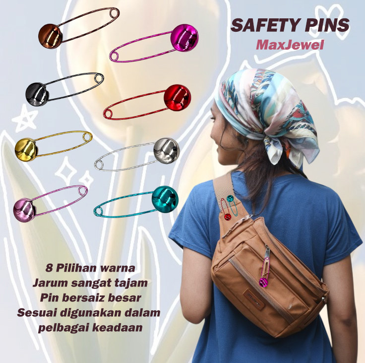 SAFETY PIN / MAGIC PIN / BROOCH PIN | Shopee Malaysia