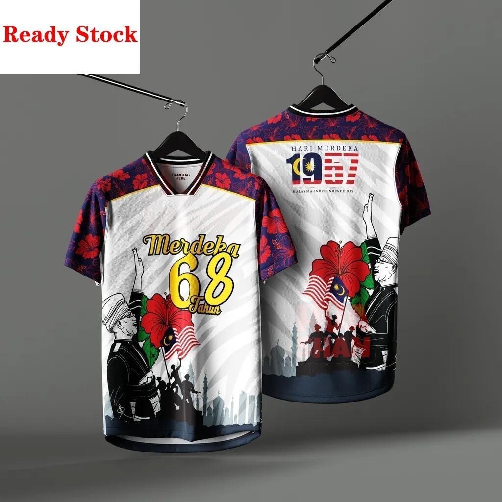 Malaysia 68th Merdeka 2025 Design Sublimation Jersey Baju Merdeka ...
