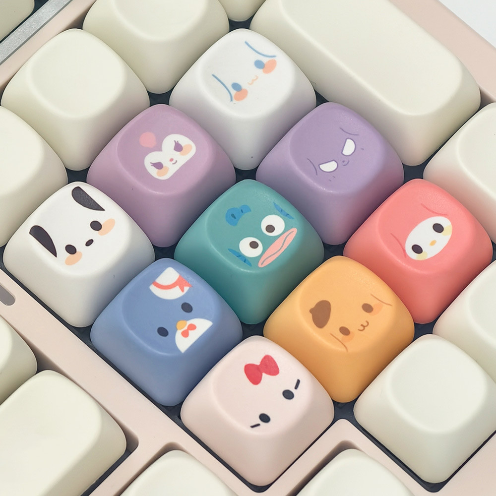 Sanrio Keycaps MOA Profile PBT Five-sided Dye Sublimation 9pcs Cartoon ...