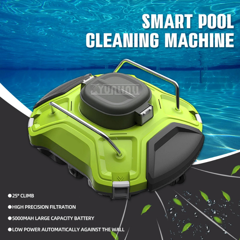 Swimming pool vacuum cleaner, smart automatic wireless cleaning robot ...