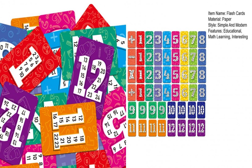 largesize| Multiplication Flashcards Math Cards Multiplication Flash ...