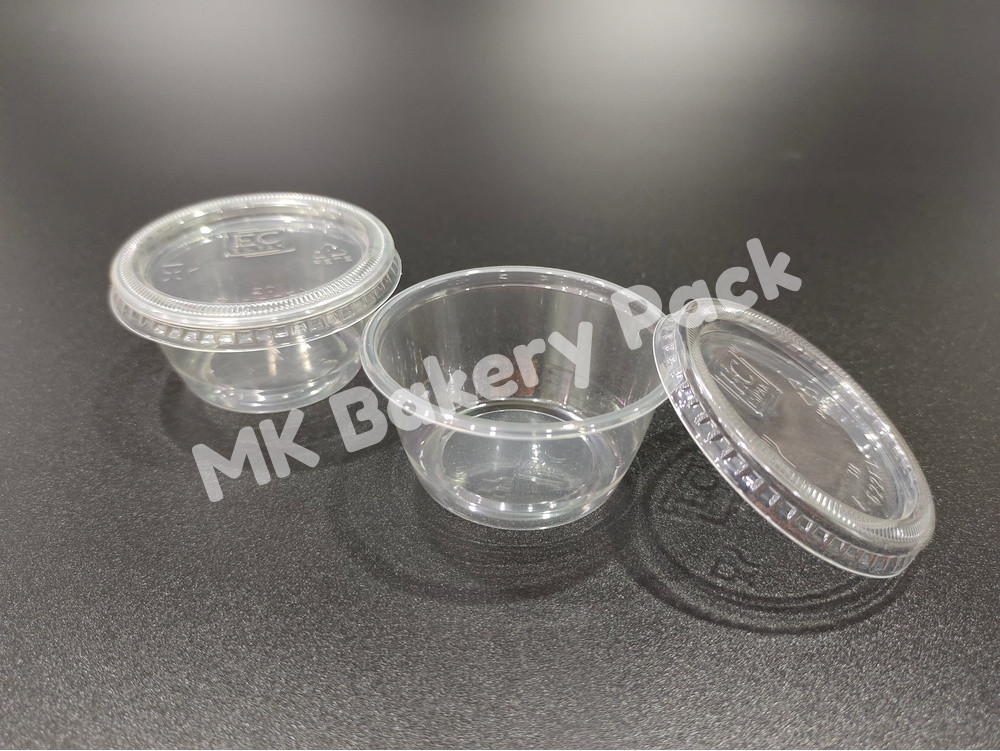2oz Round Container (100pcs±) EC E622C / Disposable Plastic Food ...