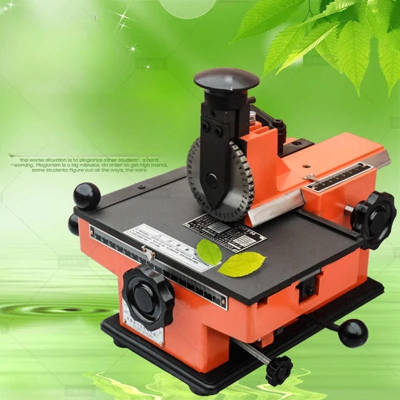 Steel Embossing Machine Metal Aluminum Alloy Name Plate Dog Tag ID Card ...