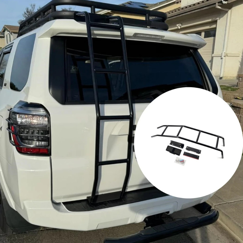 Fit for Toyota 4Runner 2010-2024 Black Style Rear Hatch Tailgate Ladder ...