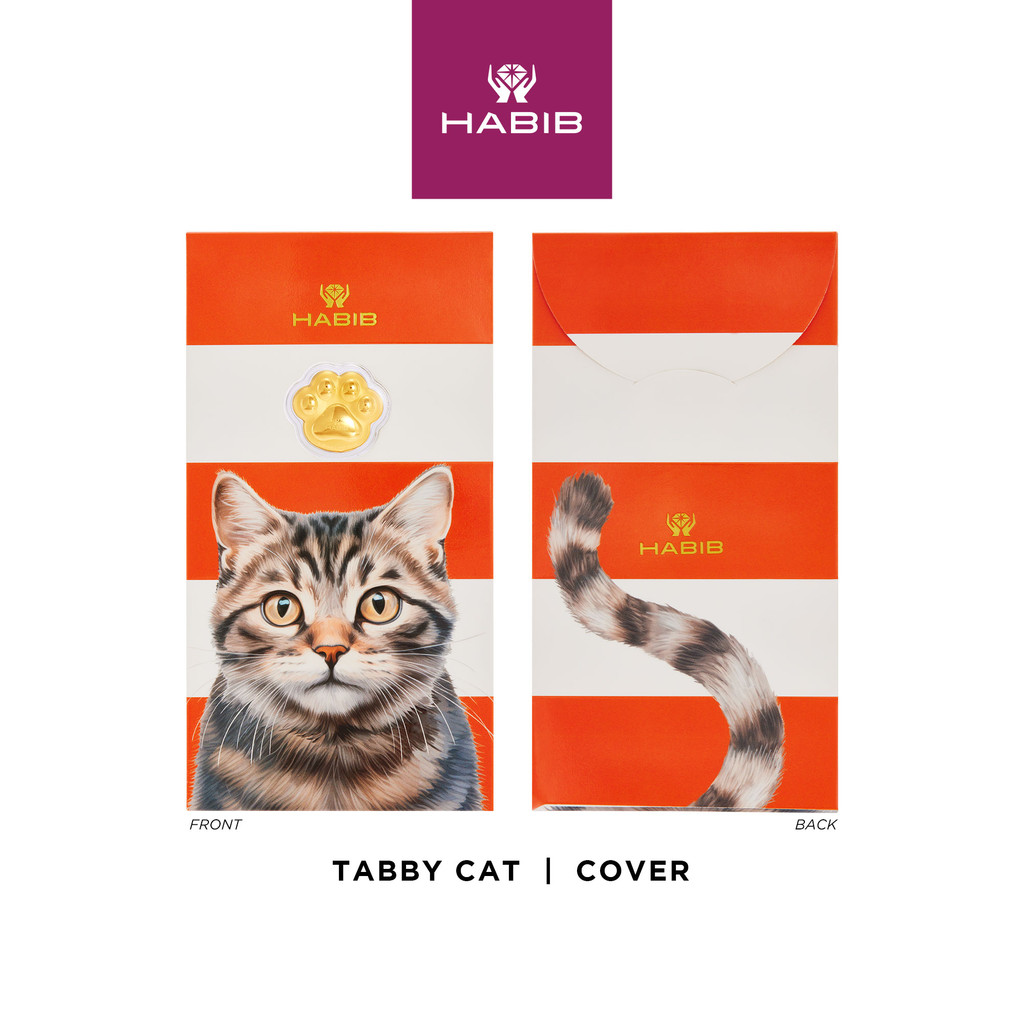 HABIB Cats Collection (Tabby Cat) | 999.9 Gold Wafer (0.20g) | Shopee ...