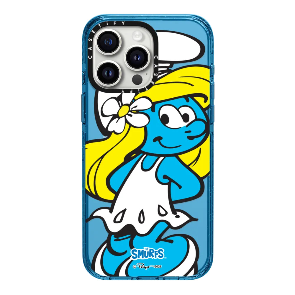 CASETi The Smurfs Jumbo Character Blue Hard Plastic Acrylic Case Cover ...
