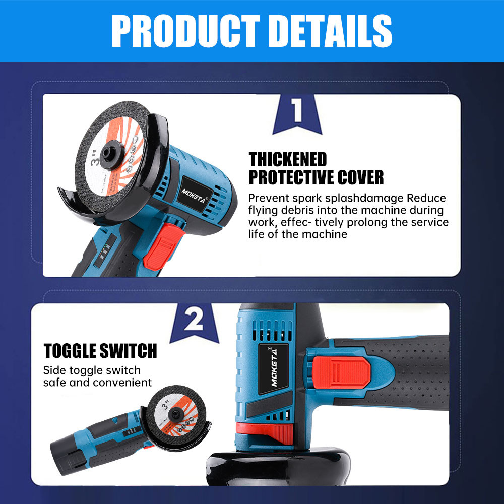 3 Inch Portable Electric Angle Grinder Grinding Tool Mini Grinder ...