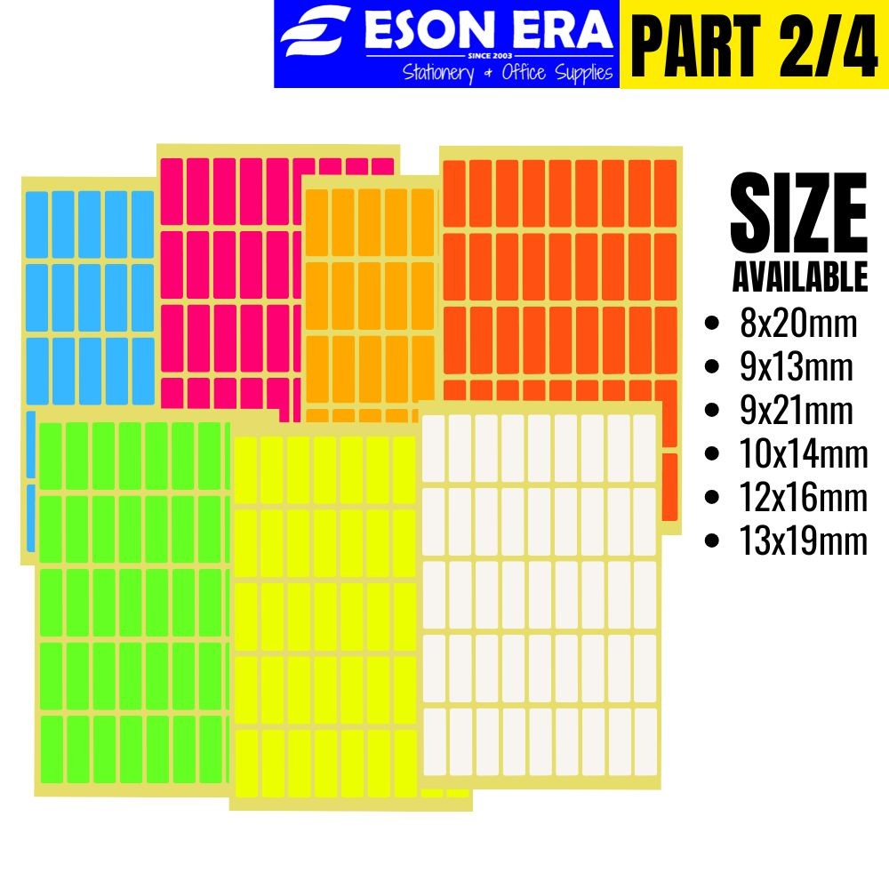 [Part 2/4] Square Self Adhesive Label Sticker 10sheets/pack Sticker ...