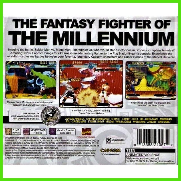 ∆ ๑ Marvel vs Capcom PS1 Games for Playstation | Shopee Malaysia