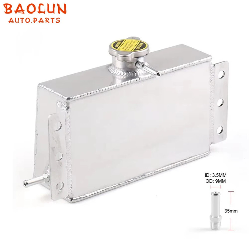 BAOLUN Universal Aluminum 1L Coolant Expansion Fill Tank Overflow ...