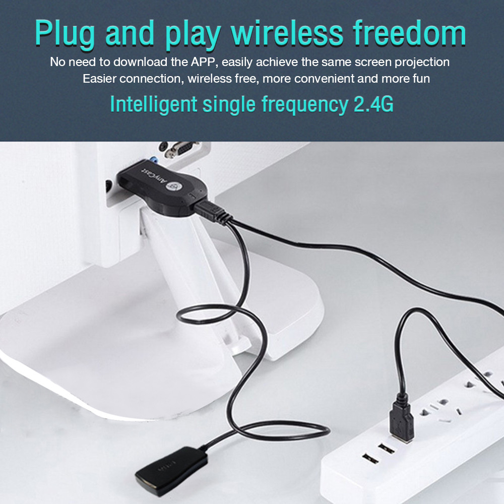 Anycast M9 Plus Mini Wireless Display Adapter Projector IOS / ANDROID ...