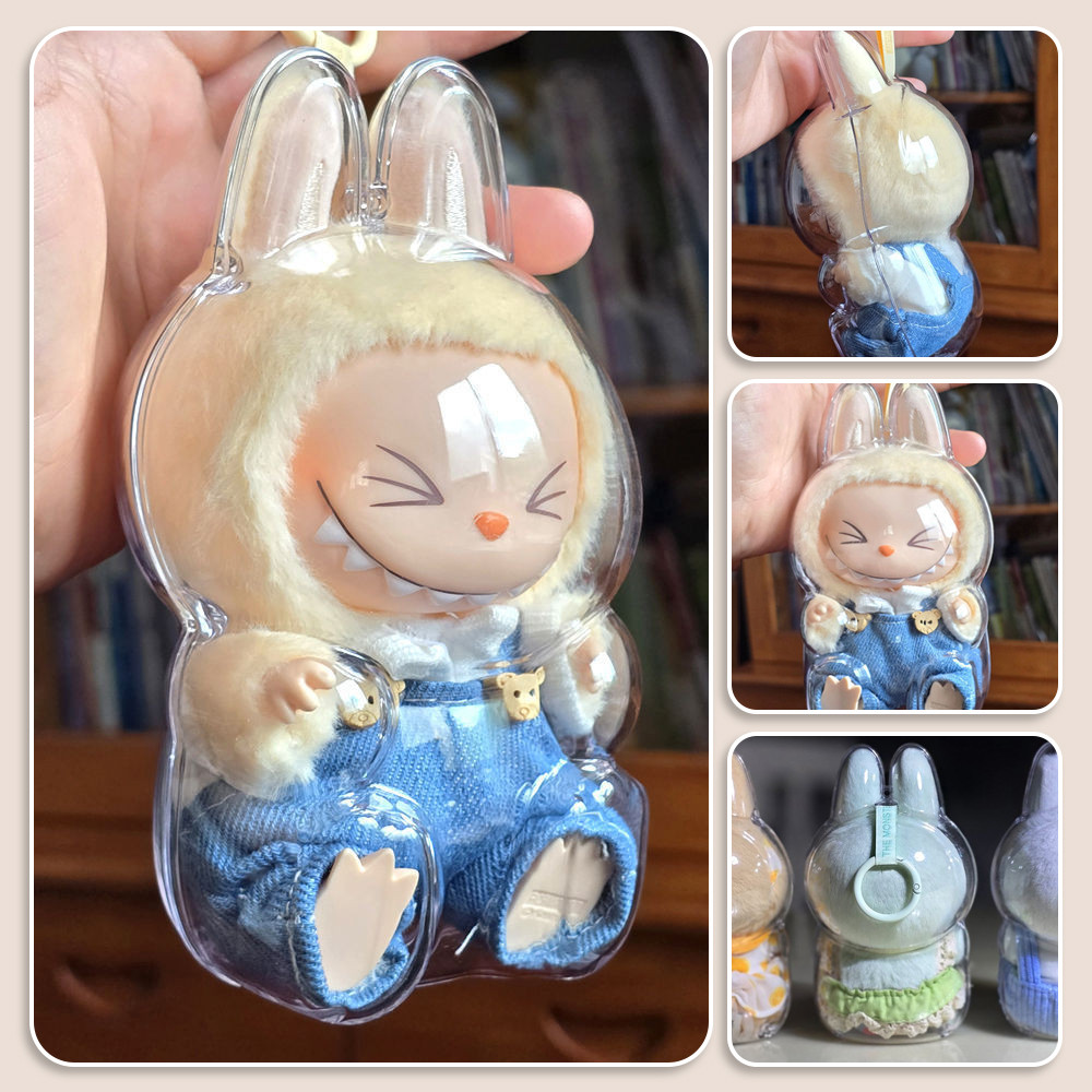 BEVAVAR Labubu Transparent Cover labubu保护套 Labubu V2/V1 Protective ...