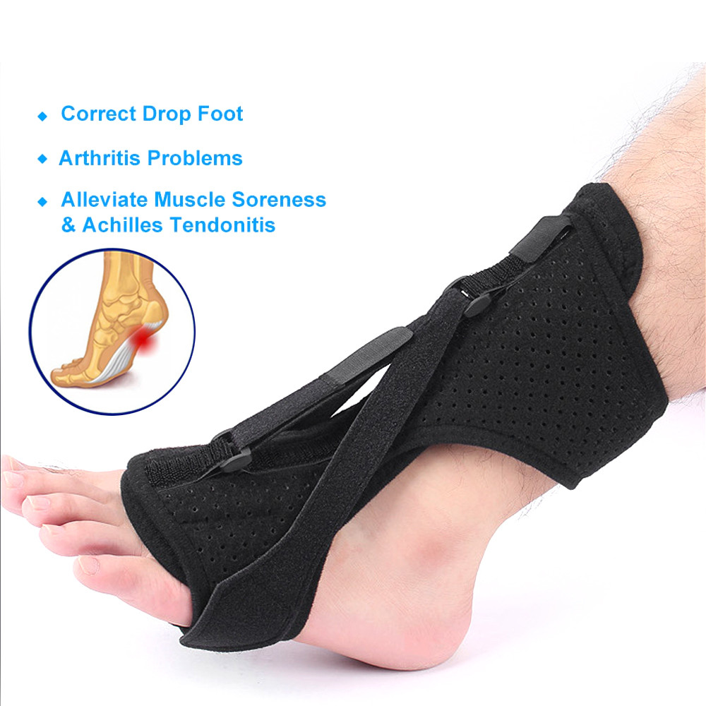 AFO Adjustable Foot Drop Orthotic Brace Plantar Fasciitis Recovery Foot ...