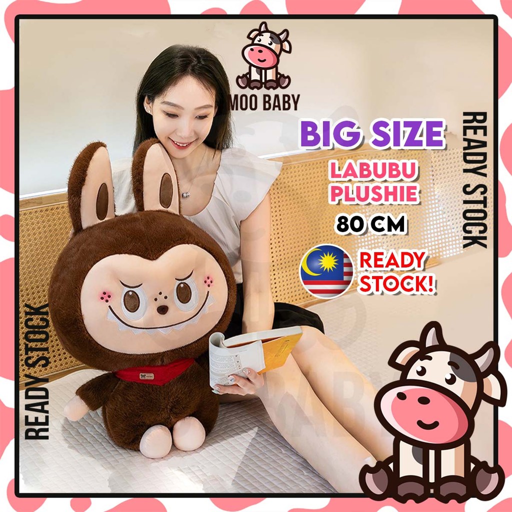 ⭐Moo Baby Patung Labubu Big Boneka Labubu Besar Labubu Big Size Labubu ...