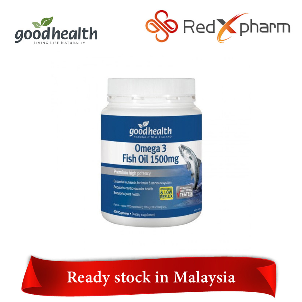 Good Health Omega 3 Fish Oil 1500mg 400 Caps (Ready Stock) | Shopee ...