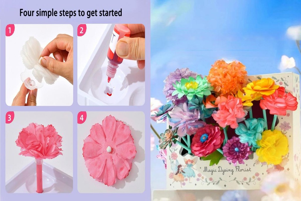 Easy Assembly Flower Kit Paper Flower Making Kit Diy Flower Petal Art ...