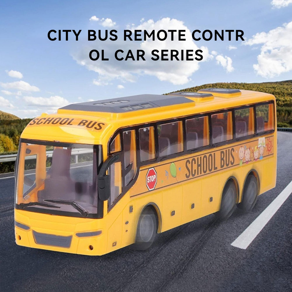 [Ready Stock] RC Bus Toys Kids Boy Girl Push Pull Large Size School Bus ...