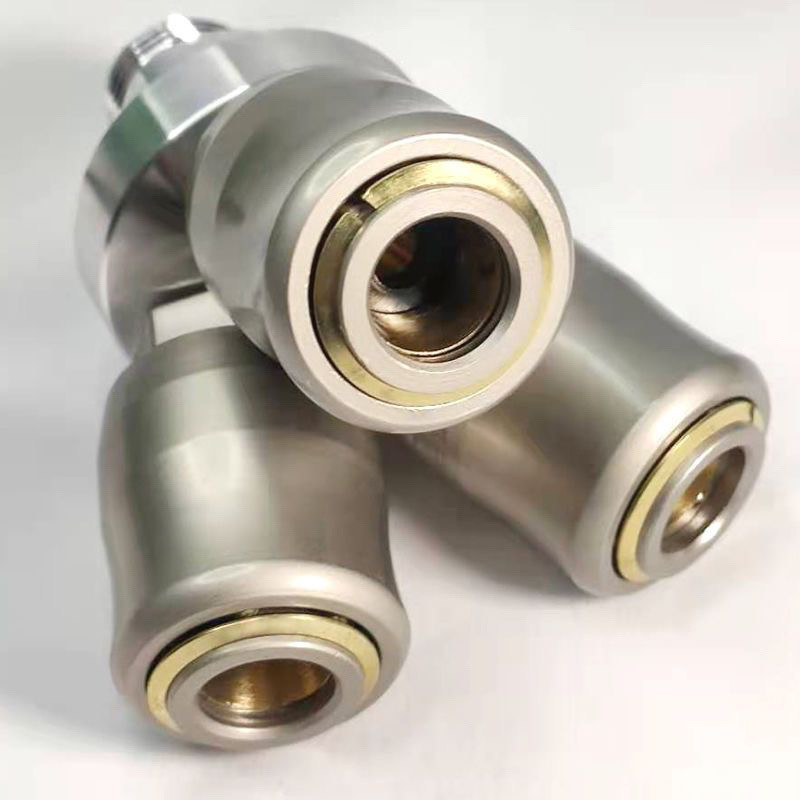 Quick Connector Threaded Pneumatic Self-Locking Trachea Round Tee Round ...