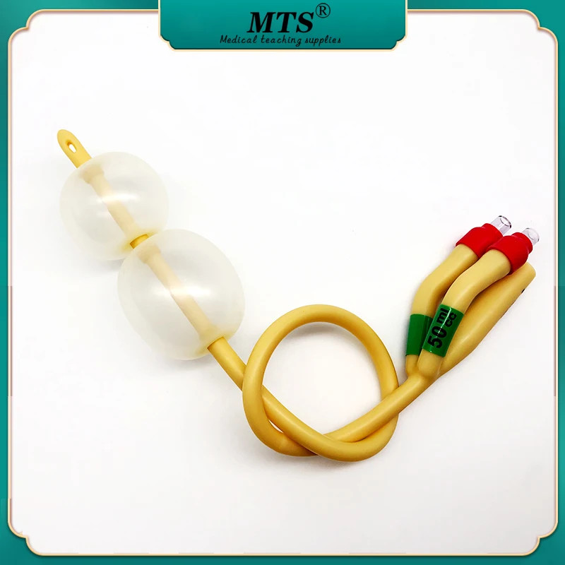 3way medical double balloon latex foley catheter silicone coating urine ...