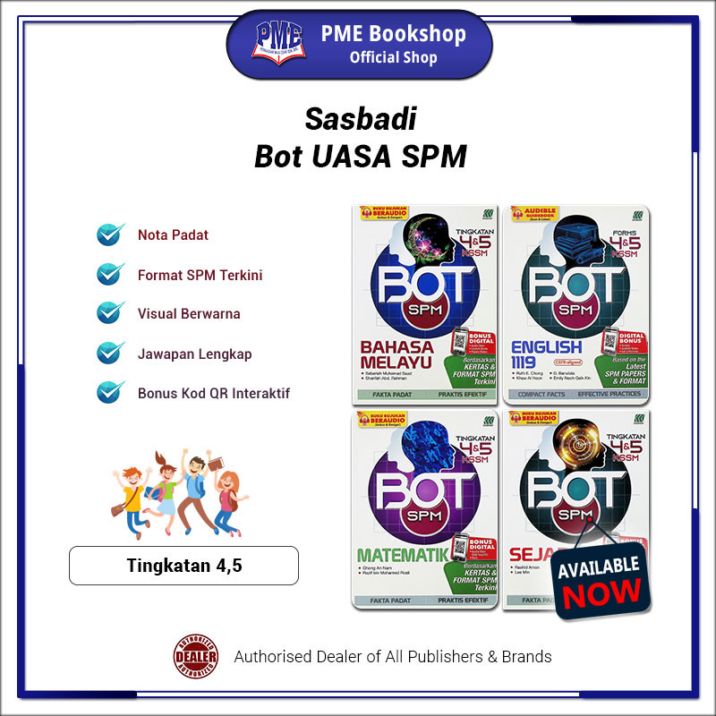 【PME Bookshop】 (2023) Sasbadi: BOT SPM Tingkatan 4,5 KSSM | Shopee Malaysia