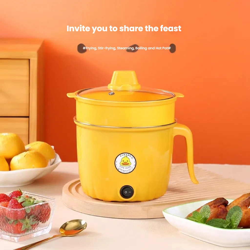 Multi Cooker steamboat pot Non stick Cooker Rice steamer Frying Pan ...