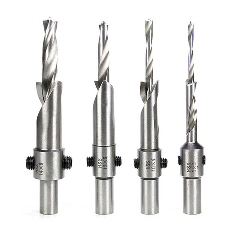 52 Woodworking 2 Countersink High-Speed Steel Salad Step Drill Two-Step ...