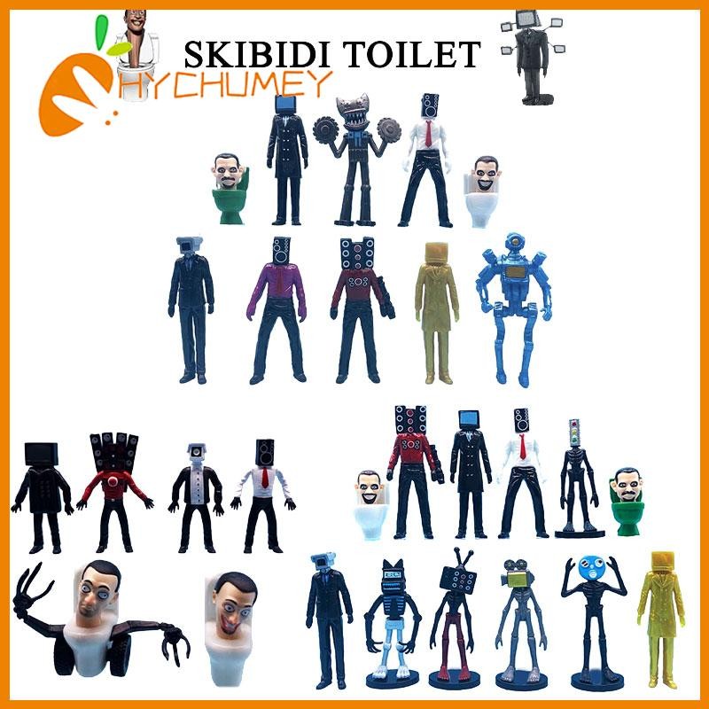 Skibidi Game-inspired Toilet Pvc Figure 6-11cm Height Decoration Unique ...