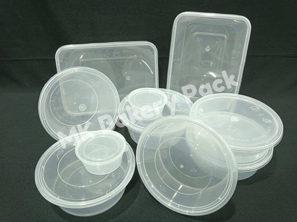 CHEF Round Disposable Plastic Food Container (50pcs±) / Bekas Makanan ...