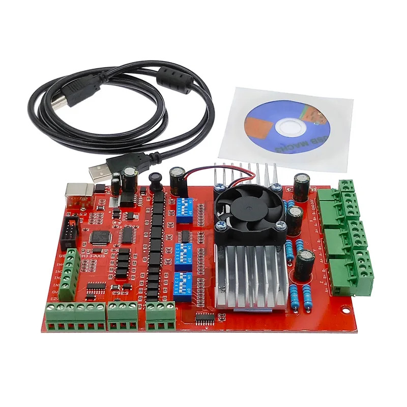 Motor Driver Breakout Board With Fan MACH3 CNC USB 100Khz 3 Axis ...
