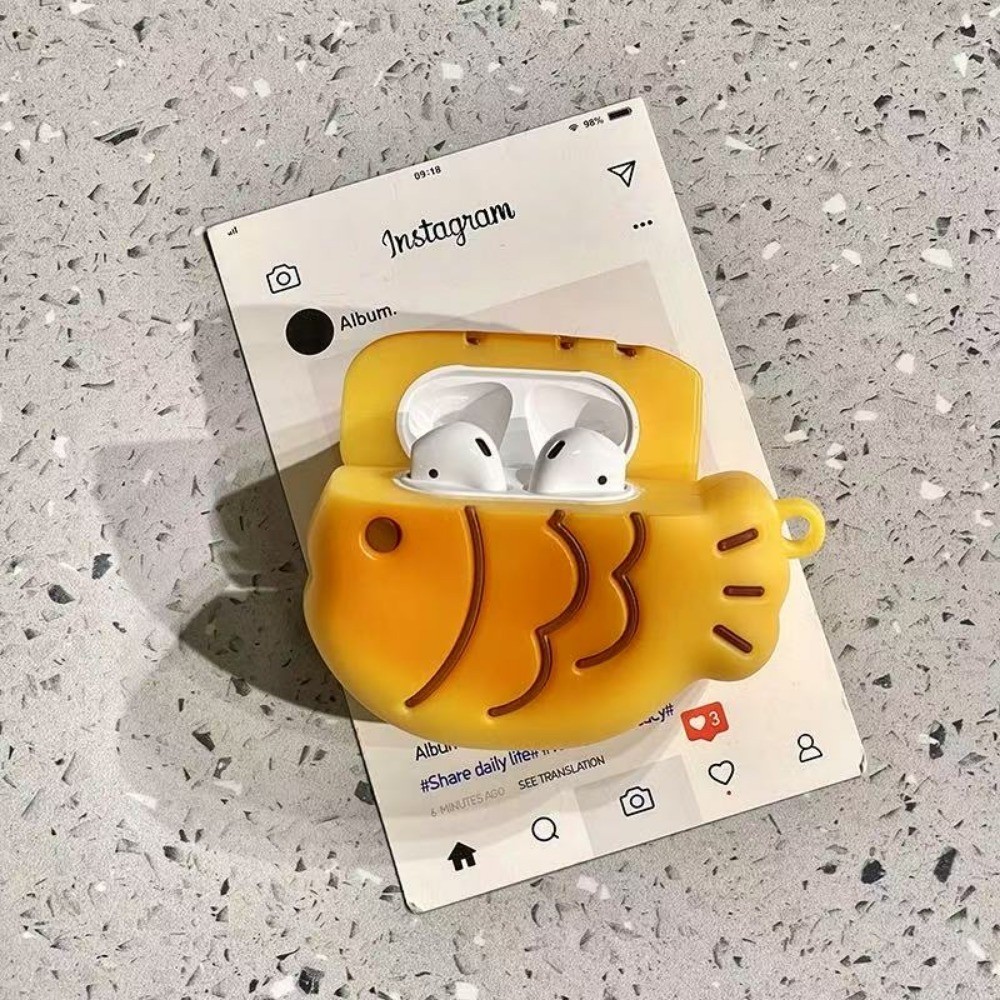 Fish Silicone AirPods Case For AirPods 4/3/2/1 AirPods Pro/Pro2 Headphones Casing | Shopee Malaysia
