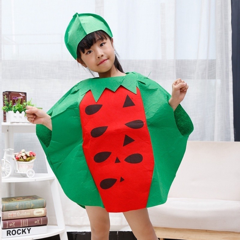 Kids Fruit & Vegetable Halloween Party Cosplay Costumes Dress Up School Stage Children's Day ...