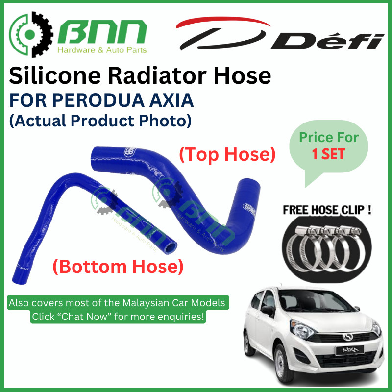 [BNN] DEFI Perodua Axia Radiator Silicone Hose Blue / Biru (Top ...
