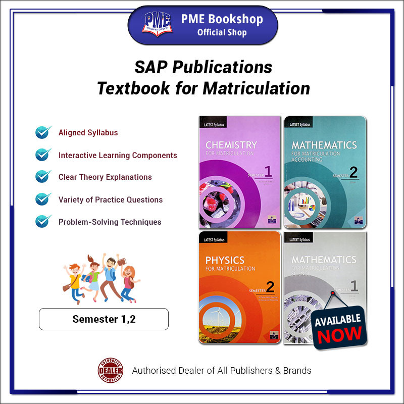 【PME Bookshop】 SAP Publications: Textbook For Matriculation Semester 1 ...