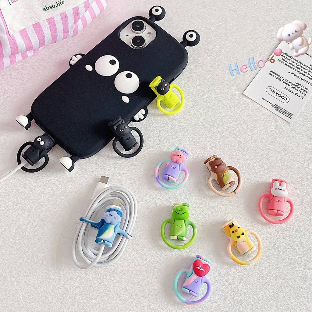 Cable Bite Multifunctional Casing for Charging Cables Protector Cute 3D ...