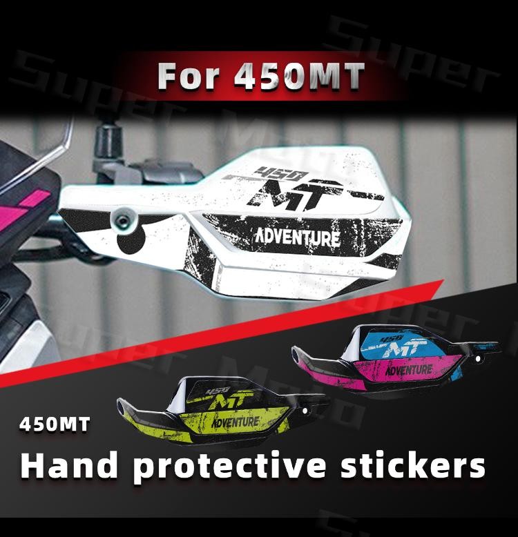 Motorcycle Handguard Protection Sticker Waterproof Hand guard Decal For ...