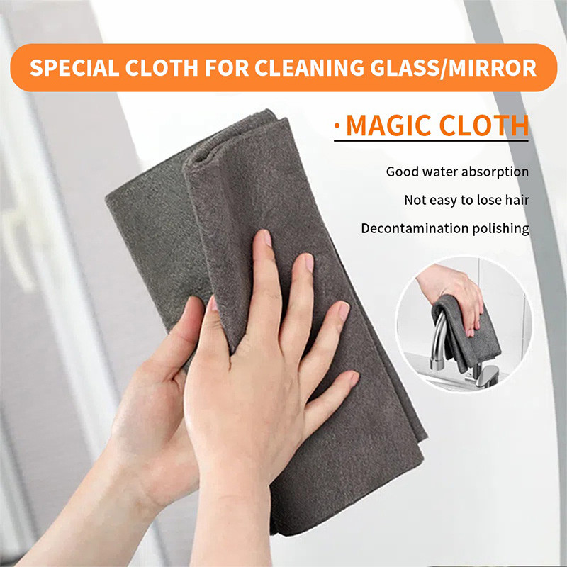 10Pcs Fiber Cloth Thickened Magic Cloth No Watermark Reusable Glass ...