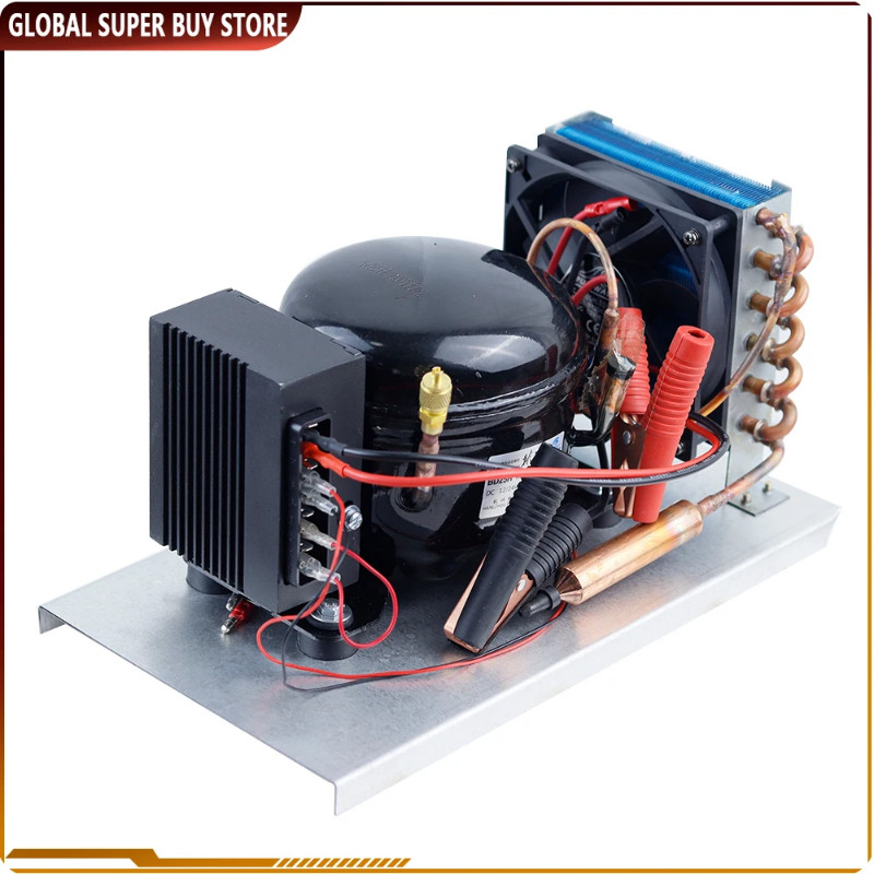 DC12V 24V Compressor Condenser BD25HC Car Refrigerator Solar Freezer ...
