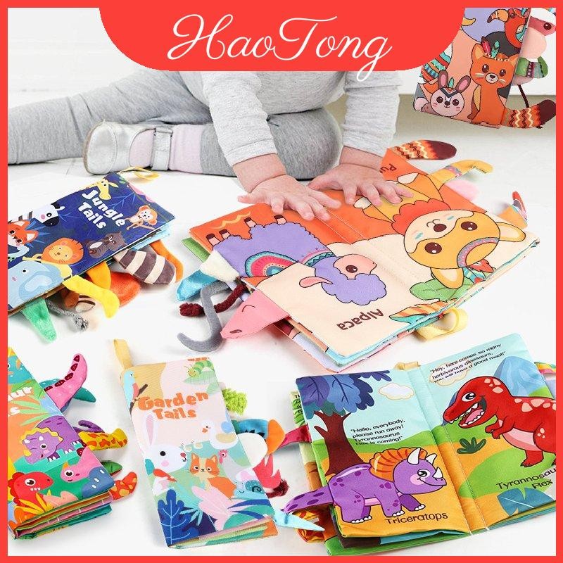 And Durable Fun Fabric Book For Infants With Animal Tails And Training ...
