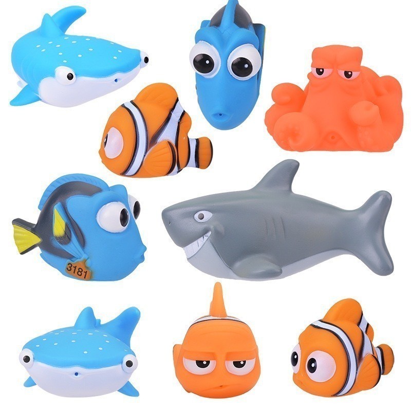 2Pcs Nemo Fish Model Children's Bathing and Playing Toys From Finding ...