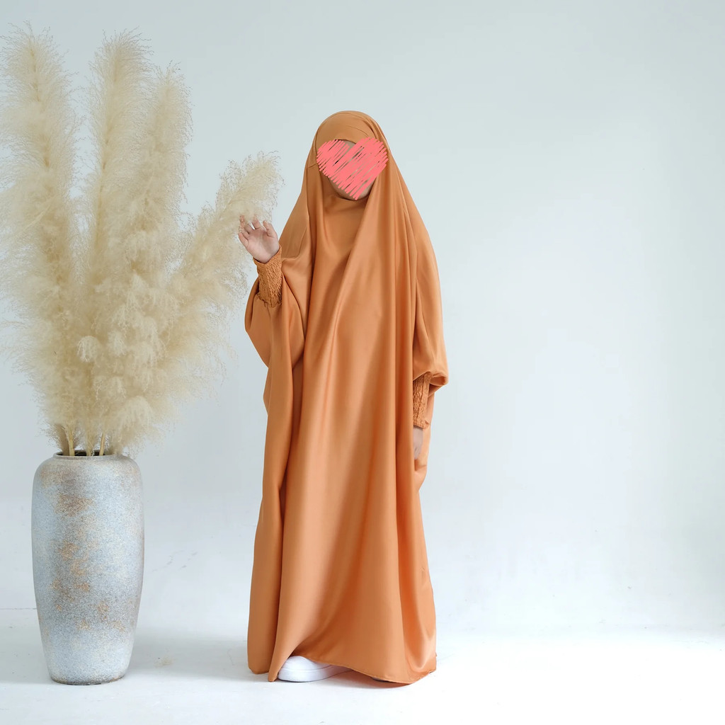 Girls Kids Prayer Garment Hijab Dress Ramadan Muslim Dress Child Hooded ...