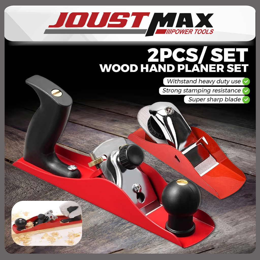 2pcs Wood Hand Planer Set for Carpenter Woodworking Kayu Ketam Gosok ...