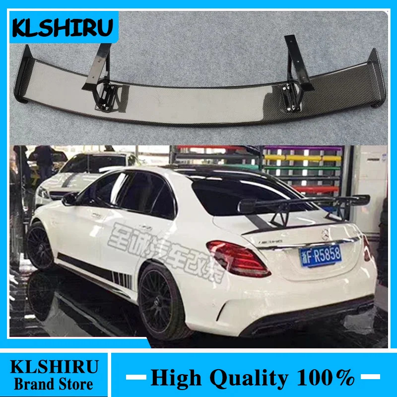 C CLass W205 C63 AMG Carbon Fiber Black Series Trunk Spoiler Rear Wing ...