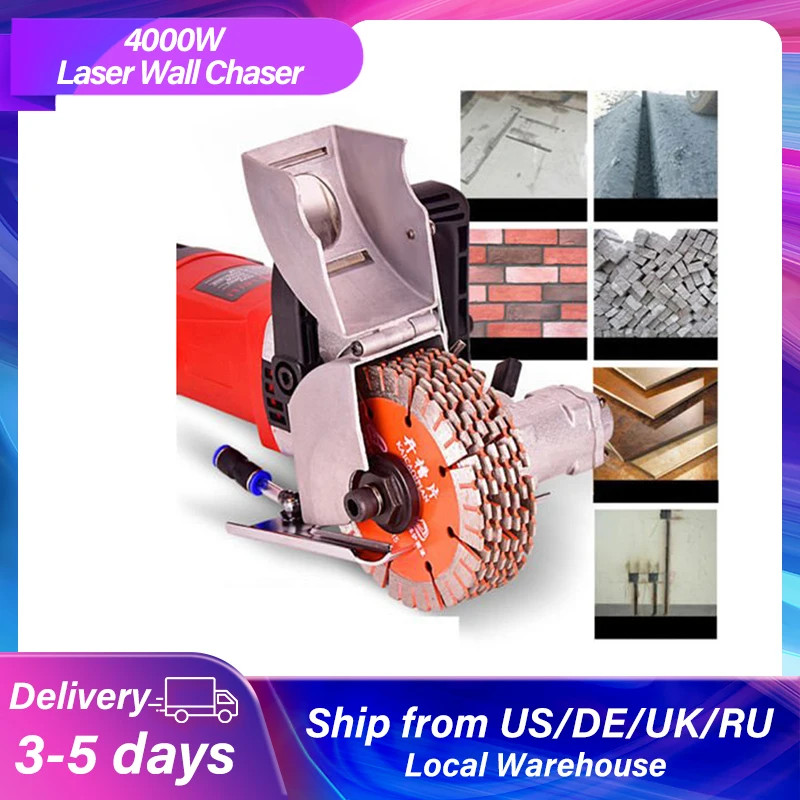 4000W 220V Laser Wall Chaser Electric Slotting Machine 6500r/min ...